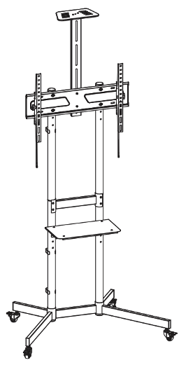 Kogan Heavy Duty Portable TV Floor Stand with Camera Shelf for 37"-70 ...